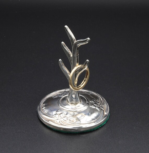 antique silver ring tree - Gem