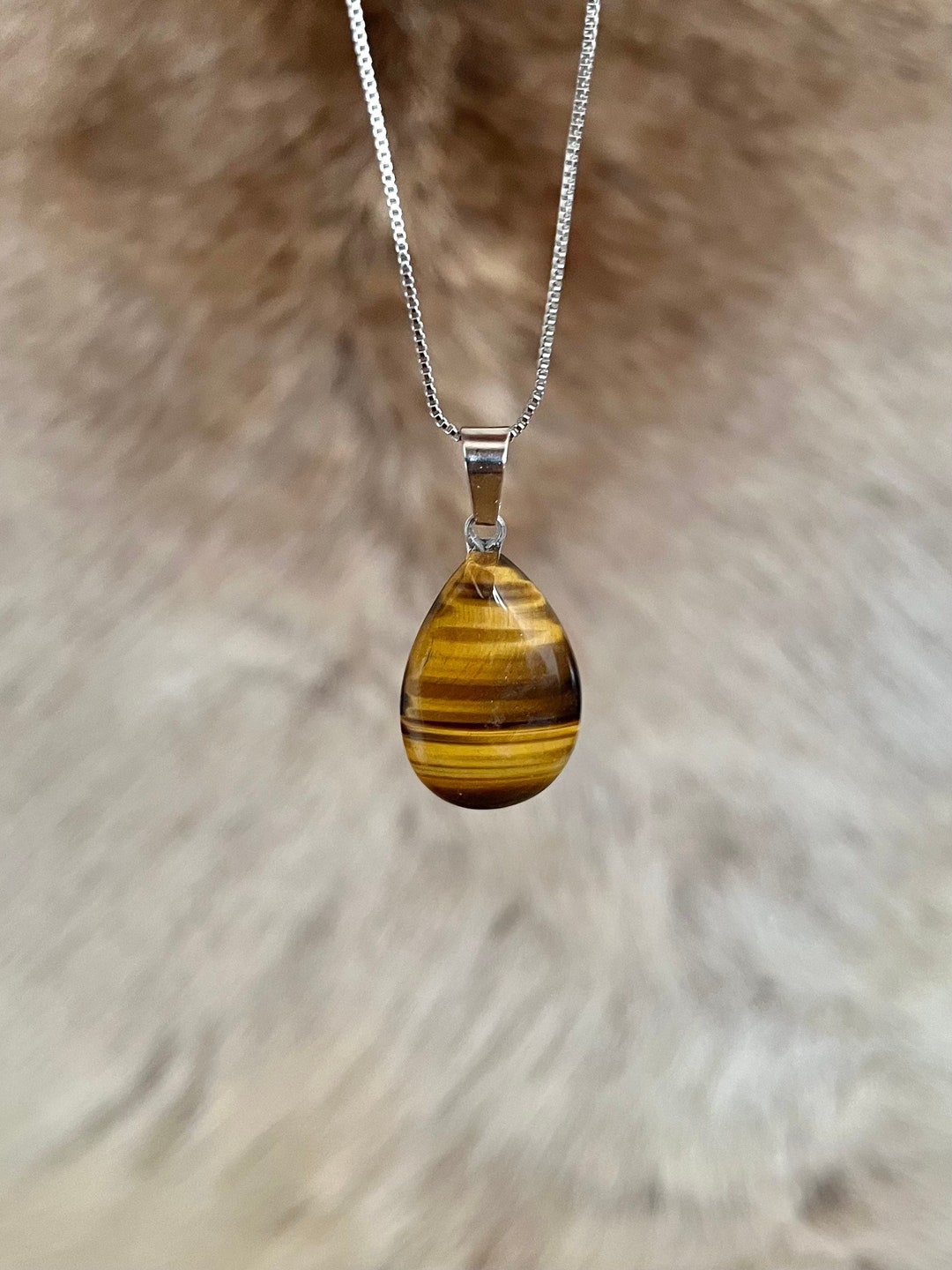 Tiger's Eye - Tiger's Eye Pendant - Natural Stone - Etsy