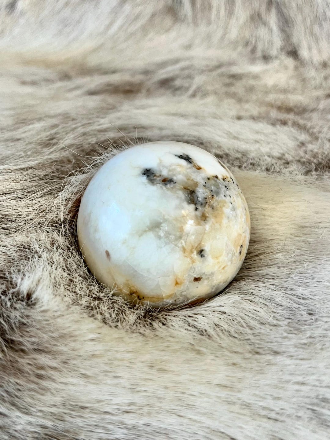 Merlinite Mineral Sphere Opal Crystal Ball - Etsy