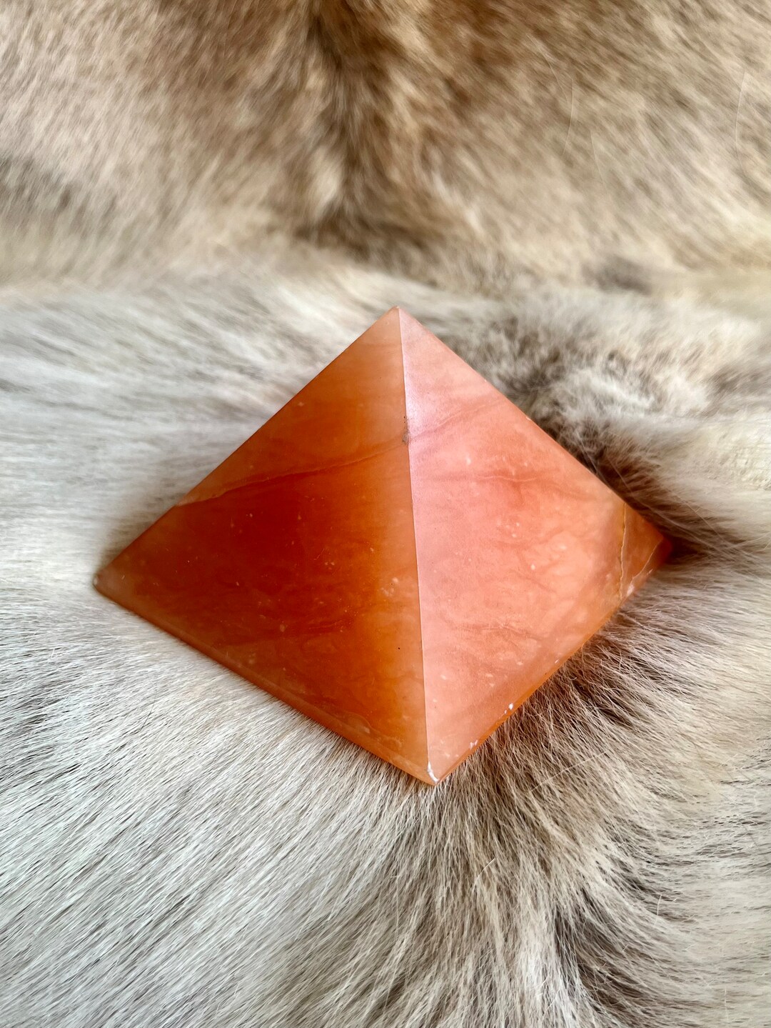 Orange Calcite Pyramid - Etsy