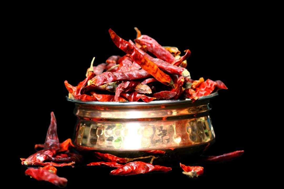Organic Red Chilly Dried Red Chillywhole Spices Red - Etsy UK