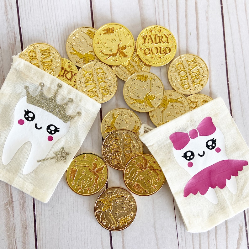 Tooth Fairy Coins 6 Tooth Fairy Coins Tooth Fairy Gift | Etsy