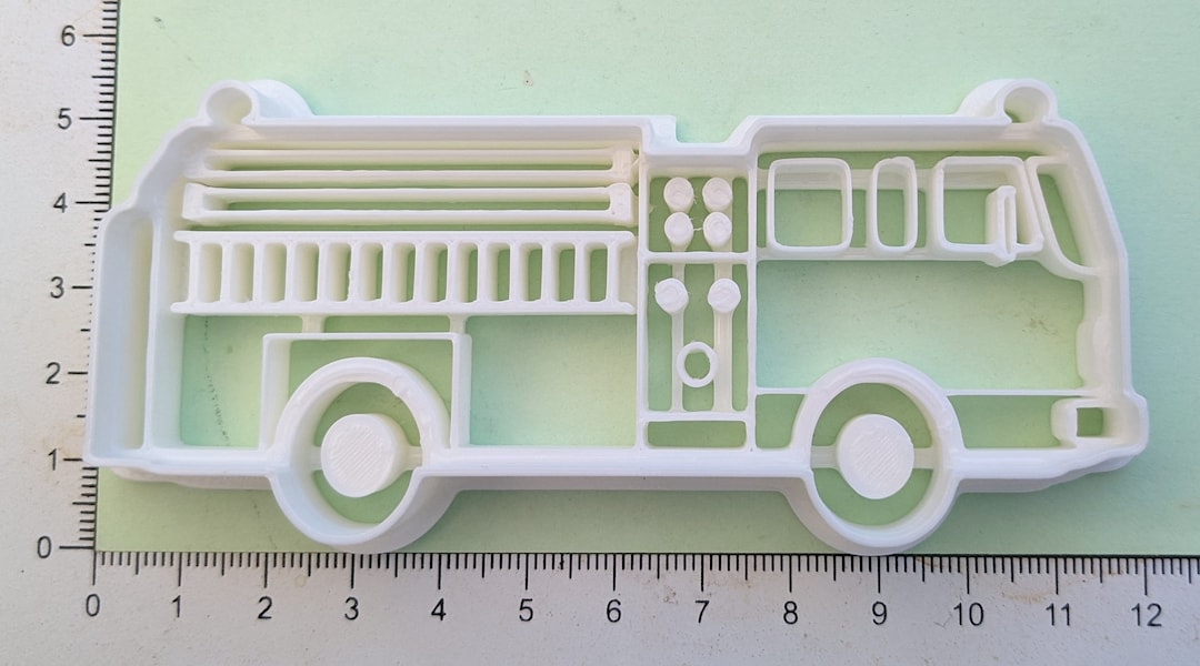 Fire Engine Cookie or Fondant Cutter 3d Printed - Etsy