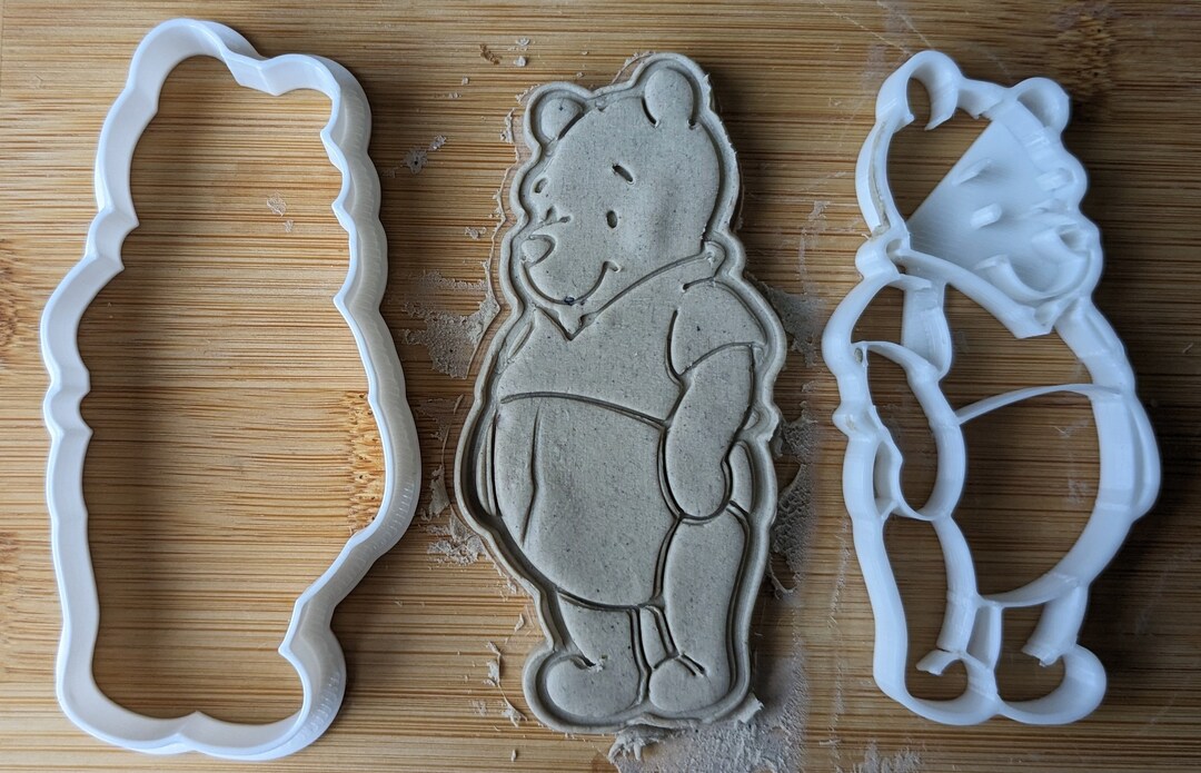 3d Printed Winnie the Pooh All in One or 2 Part Cookie or Fondant ...