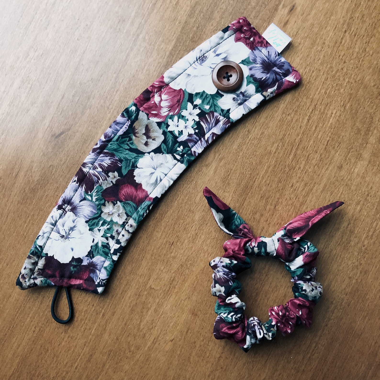 Scrunchies Cup Cozie Purple Floral Bundle - Etsy
