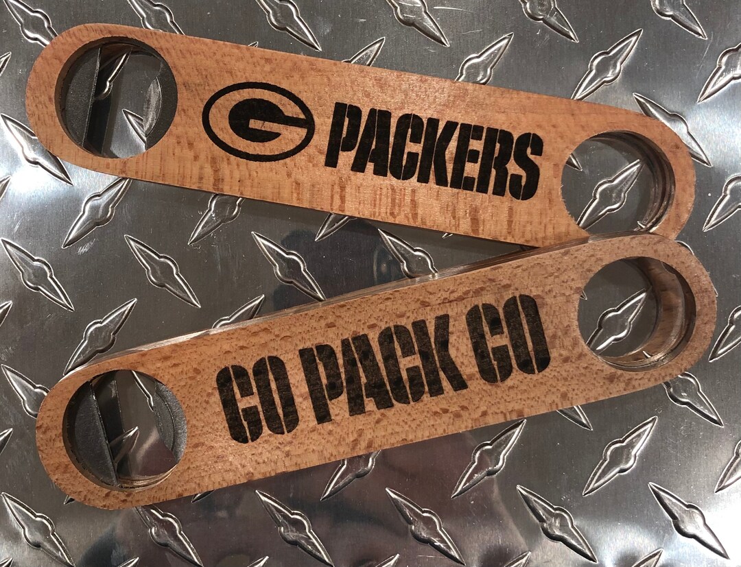 Green Bay Packers Bottle Opener. Laser Engraved. - Etsy