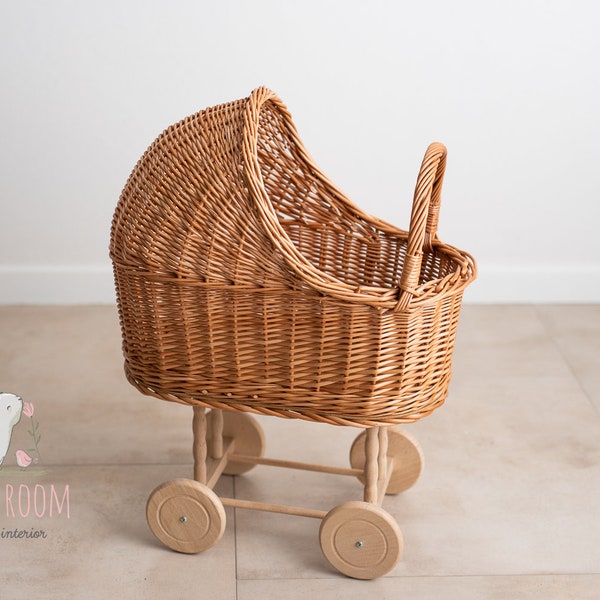 Wicker Doll Pram - Etsy