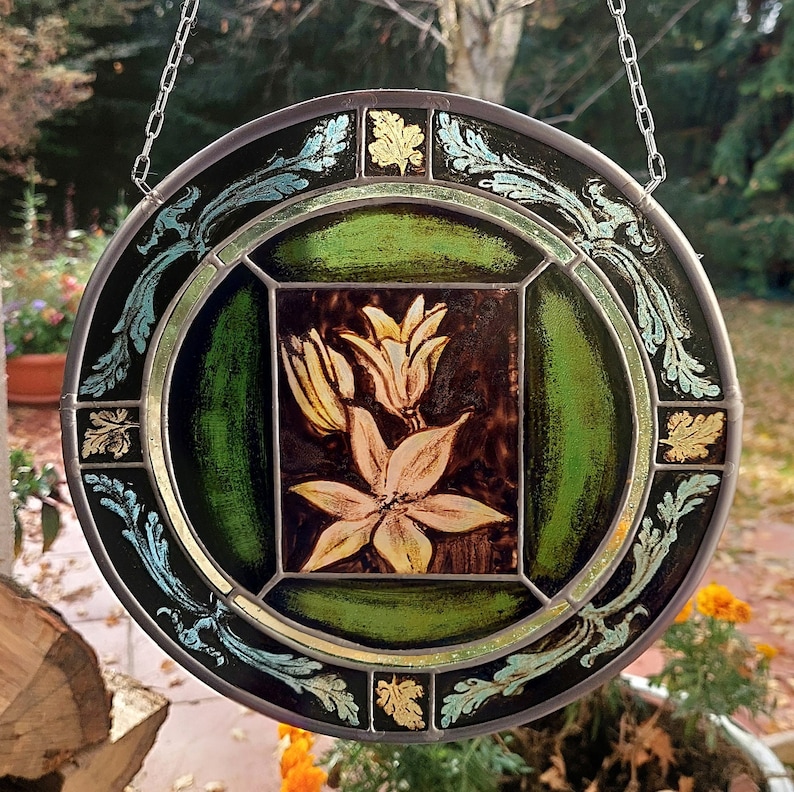 Stained Glass Tiffany Stained Glass Window Hangings - Etsy