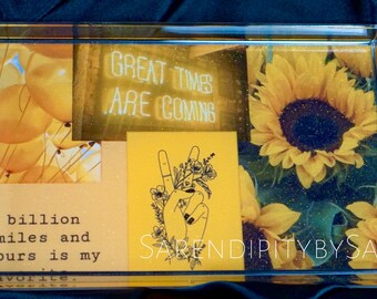 Pink Aesthetic Rolling Tray glow in the Dark 1 | Etsy