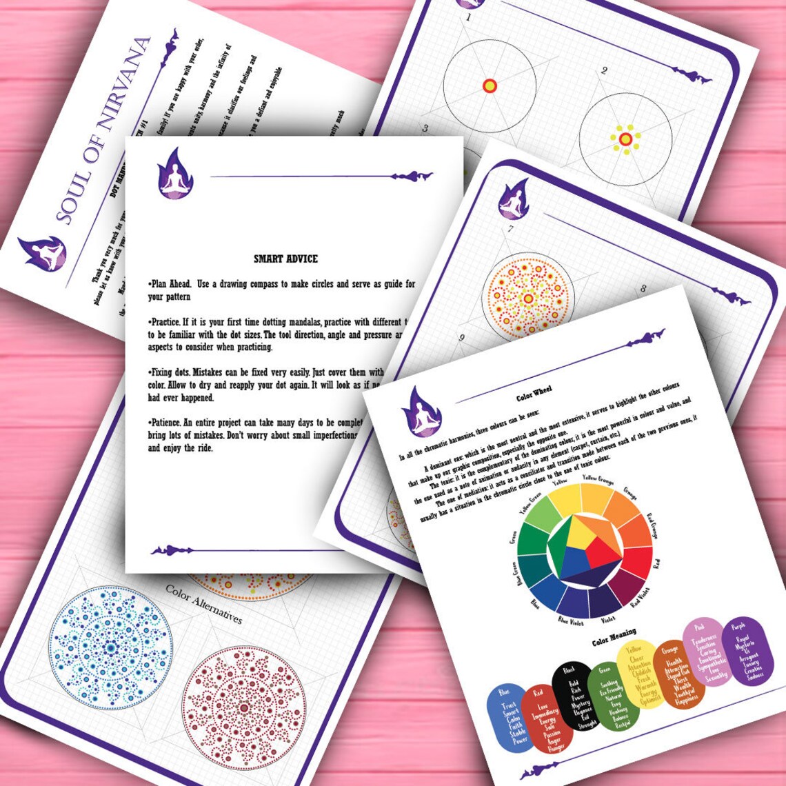 Dot Mandala Pattern 49 Art Guide Dot Mandala Painting svg Pdf Jpg Png ...