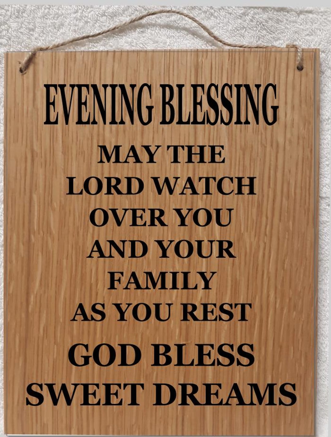 Evening Blessing May the Lord Watch Over You and Your Family as You ...
