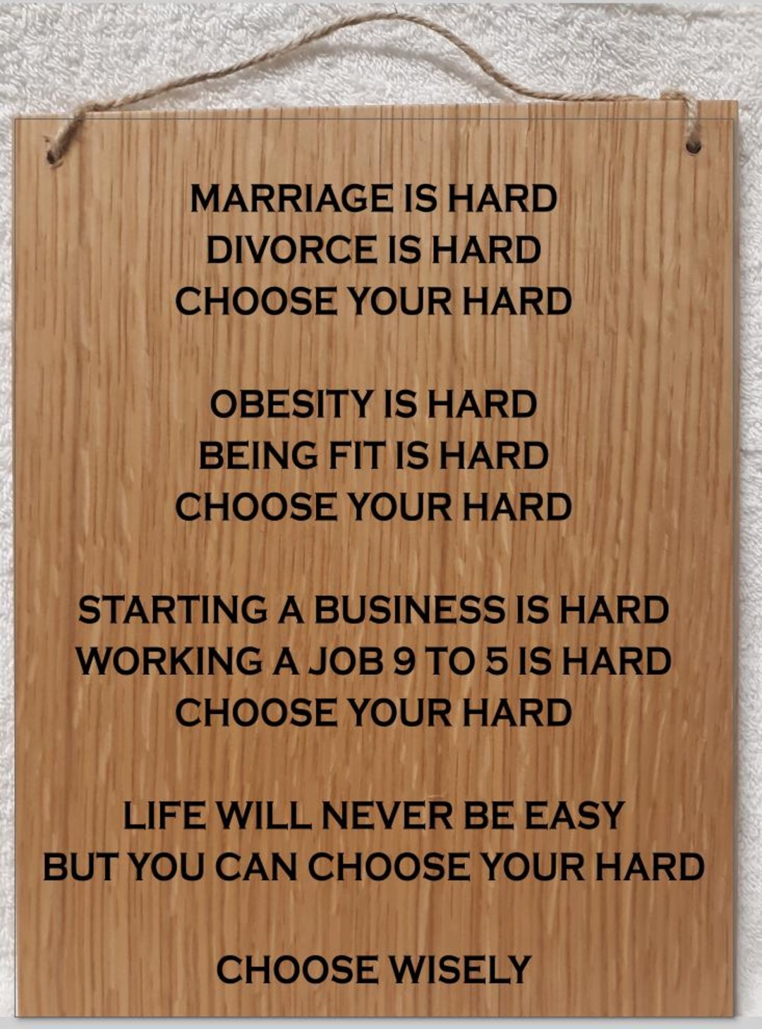 Marriage is Hard, Divorce is Hard, Obesity is Hard, Being Fit is Hard ...