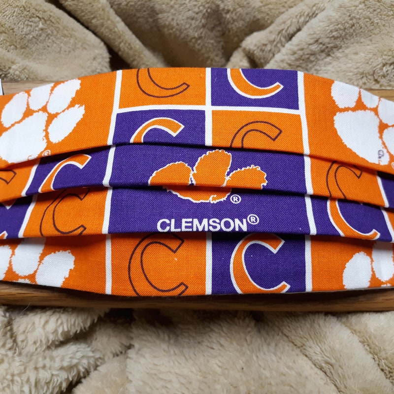 Clemson Mask - Etsy