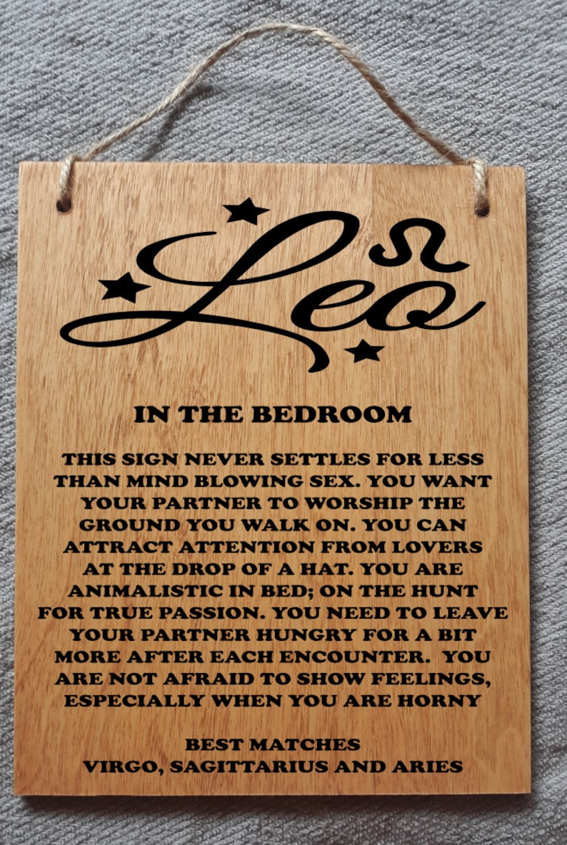 Leo Astrology Sign Zodiac Sign Leo Leo Bedroom Traits - Etsy