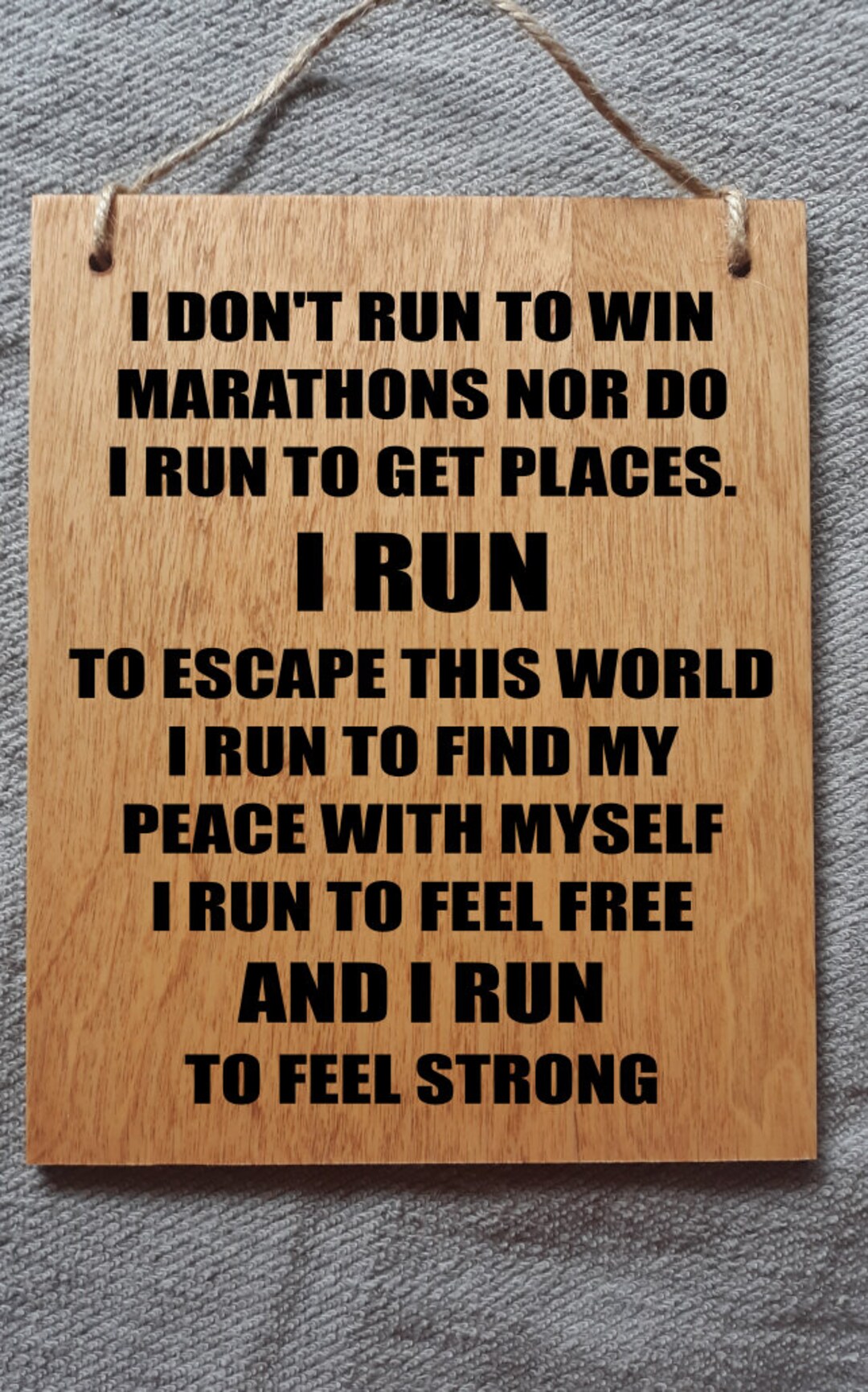 Runners Sign, Run to Find Peace, Run to Find Inner Strength, Marathon ...