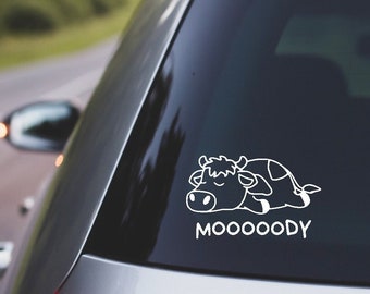 Cute Cow Car Decal - Etsy