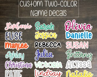 Two Color Decal | Etsy