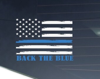 Back the Blue Car Decals for Cars - Etsy