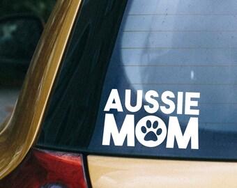Aussie Mom Car Decal - Etsy