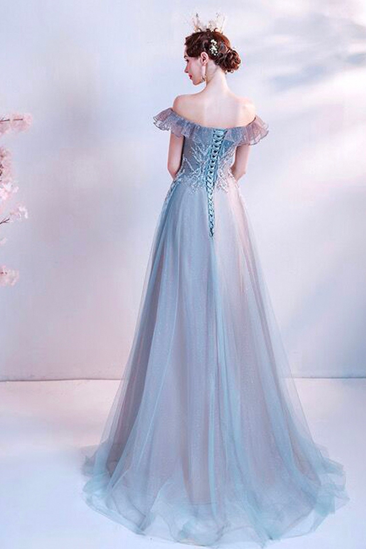 Celestial Party Dress Lace Bodice Princess Dress Trim Ballgown - Etsy