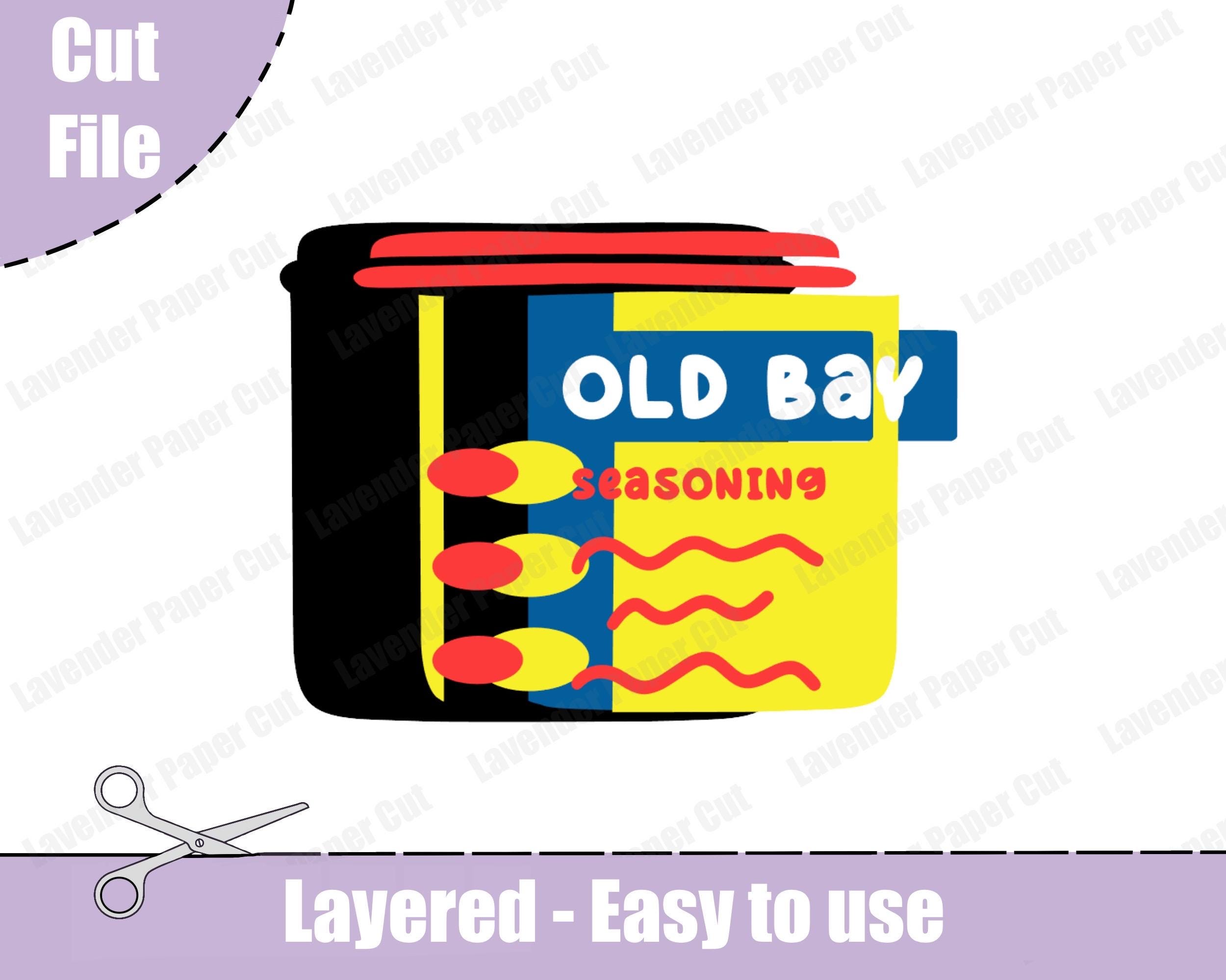 Old Bay Seasoning SVG: Cricut & Silhouette Cut Files (digital Download ...