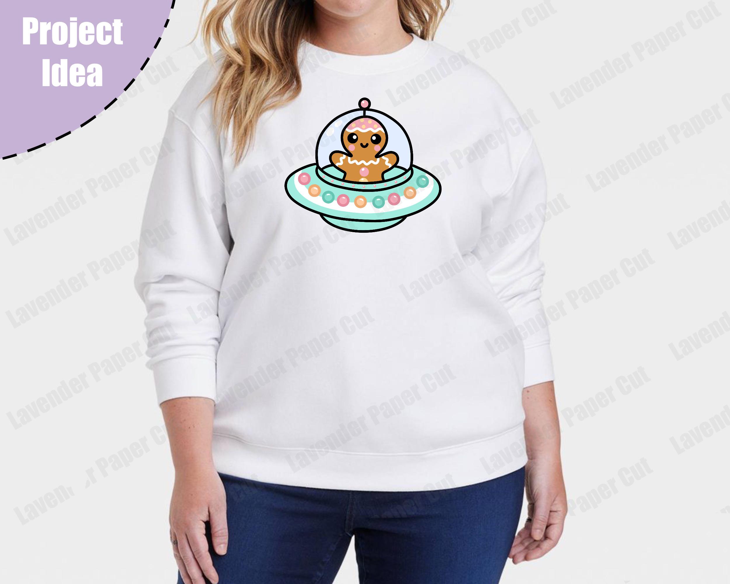 Gingerbread Alien Ship Layered SVG, Sublimation, PNG, JPEG, Holiday ...