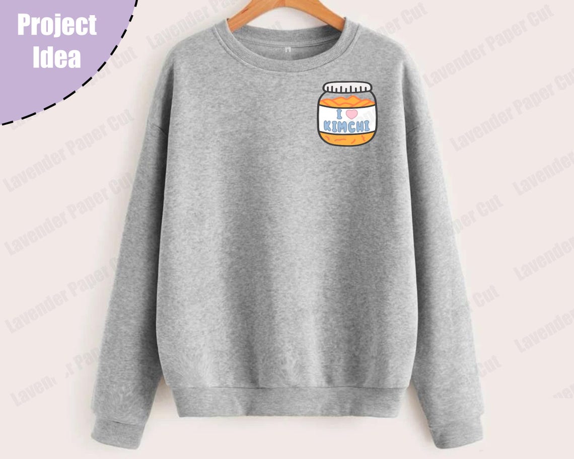 Kimchi Jar SVG: I Heart Kimchi Clipart, Korean Food (digital File) - Etsy
