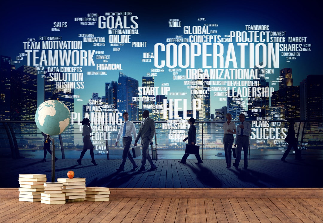 Daily Business Review Wall Mural / Dagelijkse Gang Van Zaken Fotobehang ...