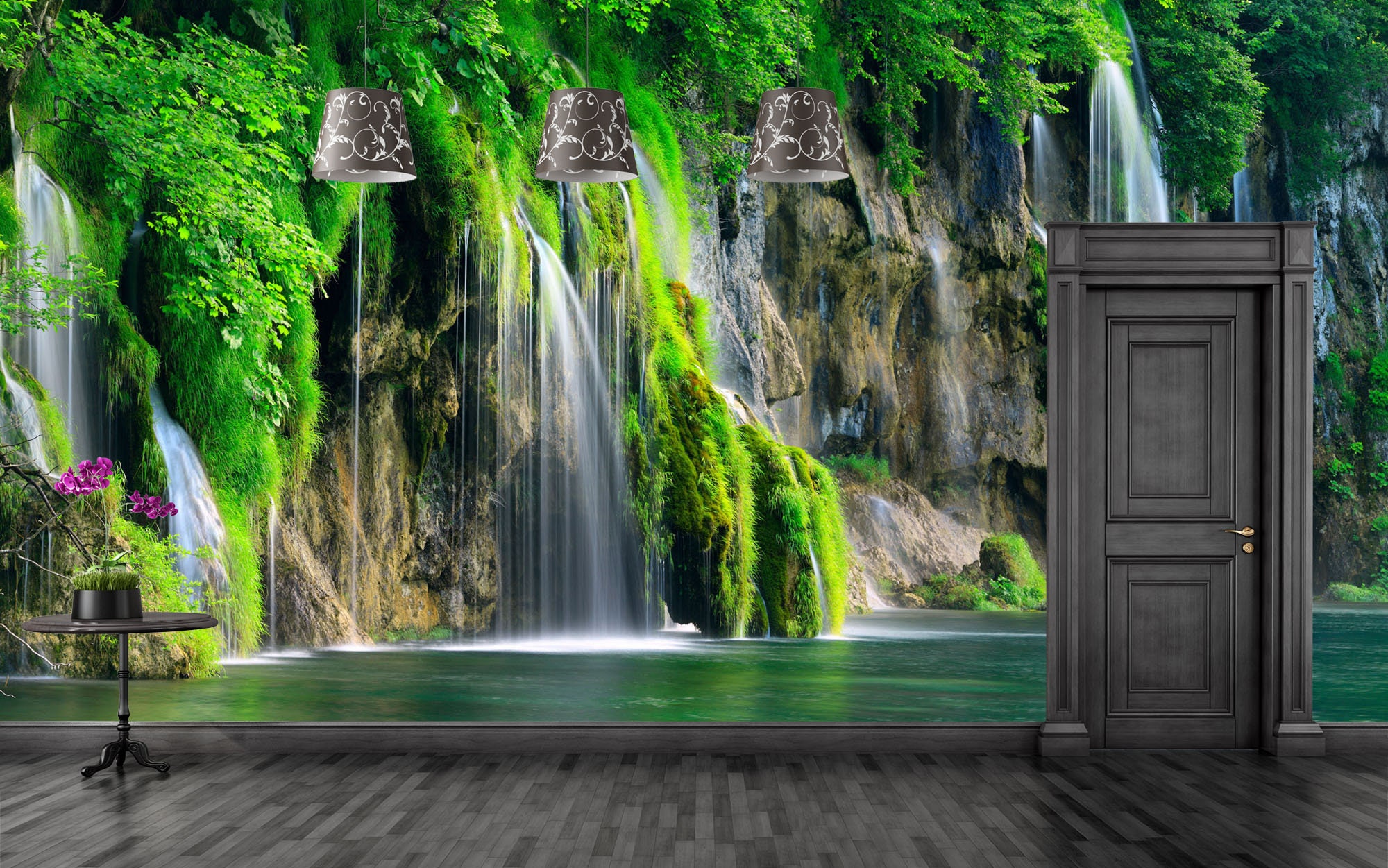 Waterfall 3D Wall Mural / Waterval 3D Fotobehang / Wasserfall - Etsy