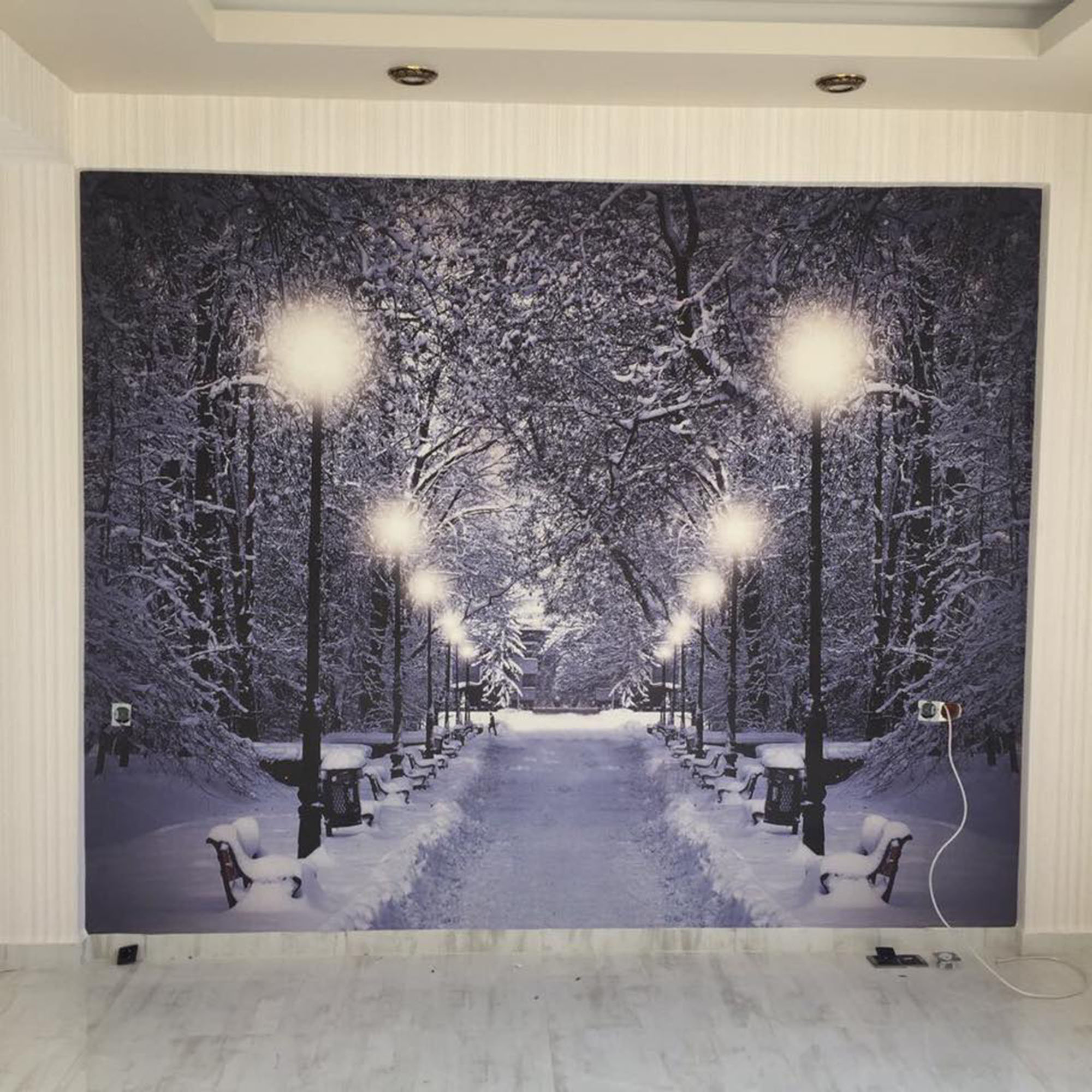 3d Snow Falling Wallpaper