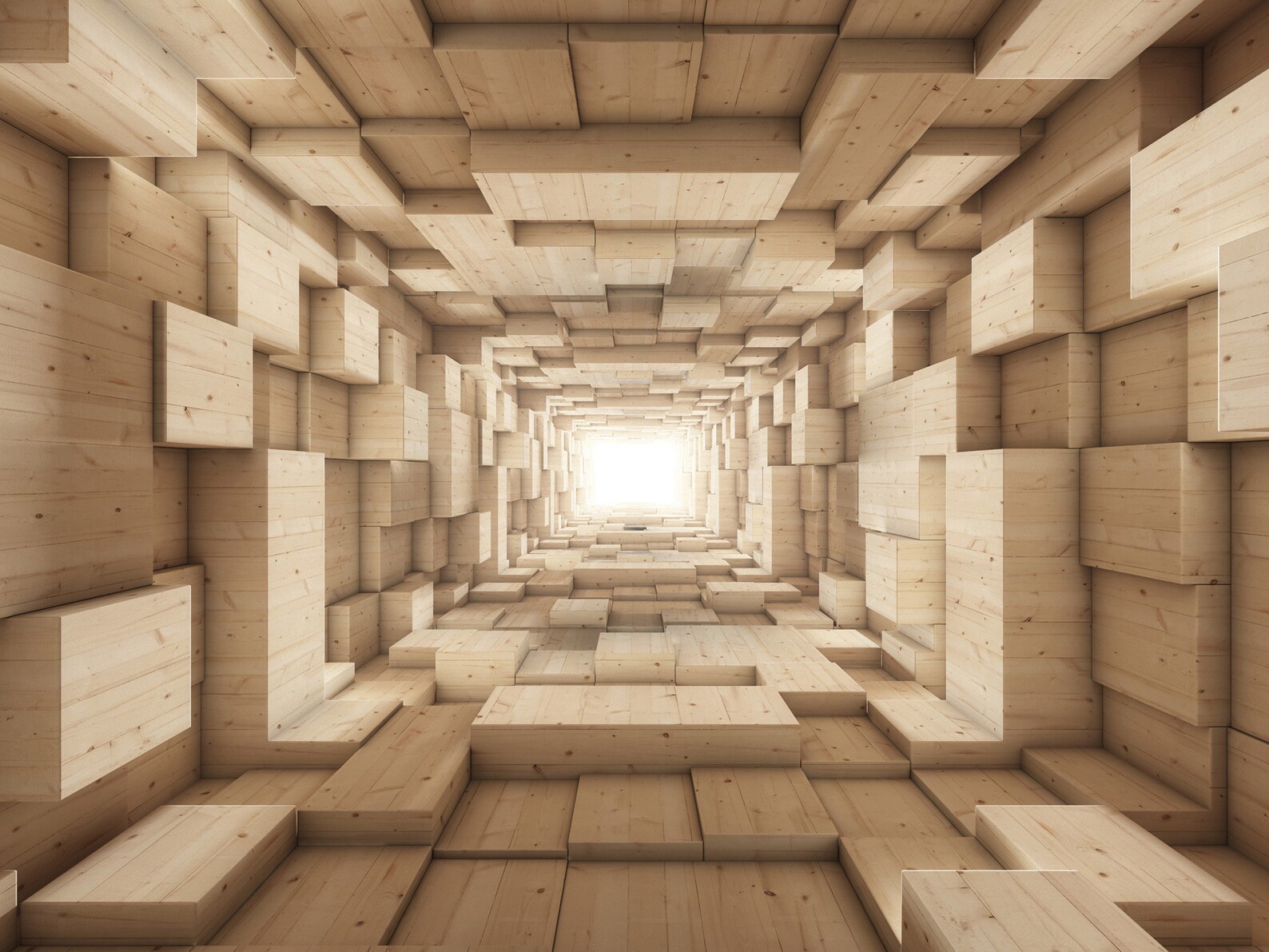 Infinite Boxes 3D Wall Mural / Oneindige Dozen 3D Fotobehang / - Etsy