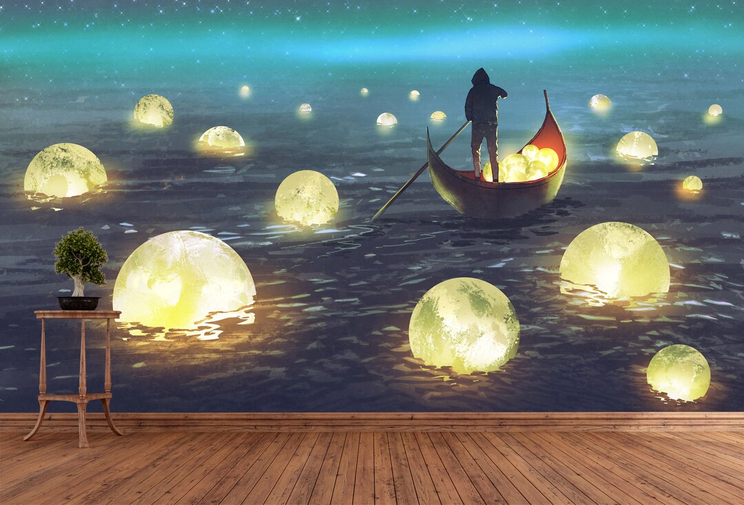 Moon Hunters Wallpaper Mural / Moon Jagers Fotobehang / Mondjäger ...