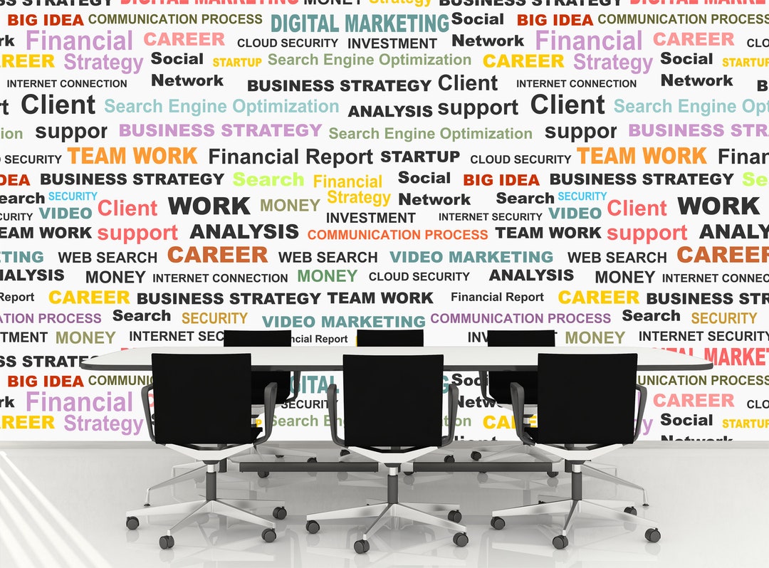 Office Terms Photo Wallpaper / Kantoorvoorwaarden Fotobehang ...
