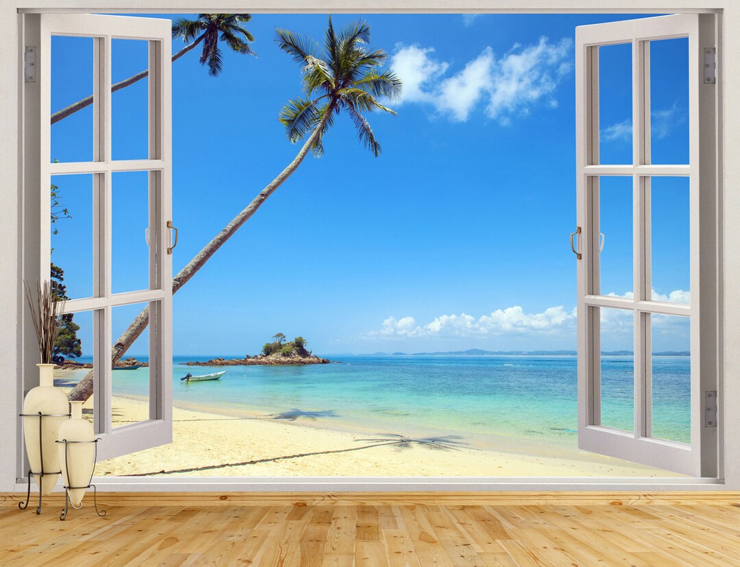 Window Wallpaper / Venster Fotobehang / Fenster Fototapete / Foto Papel ...