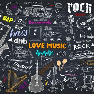 Music Salon Music Wallpaper / Muzieksalon Muziek Behang / Musik Salon ...