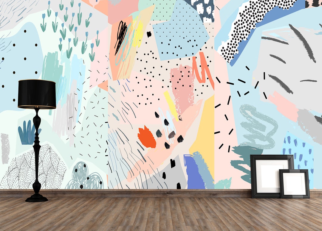 Abstract Art Wallpaper Mural / Abstract Design Wallpaper / Abstract ...