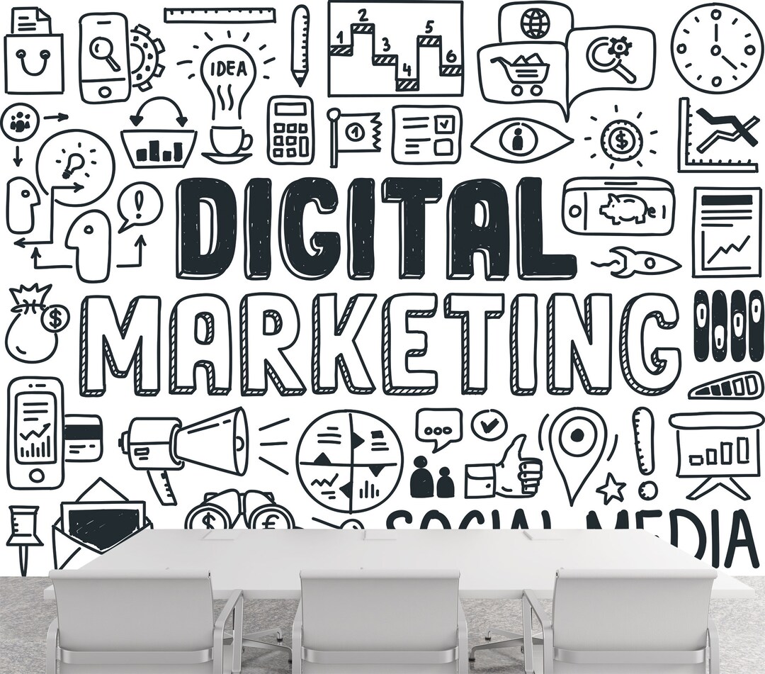 Digital Marketing Photo Wallpaper / Digitale Marketing Fotobehang ...