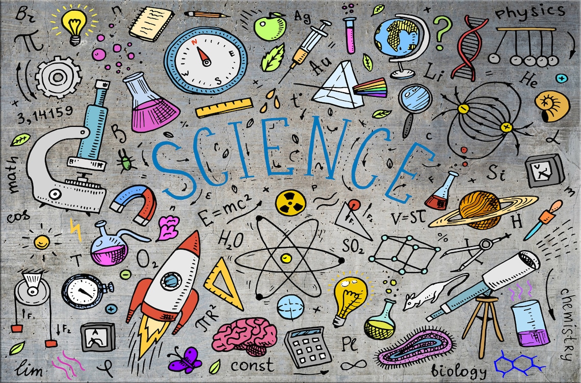 Science Lab Wallpaper Mural / Lab Area Wallpaper / Science Cafe Wall ...