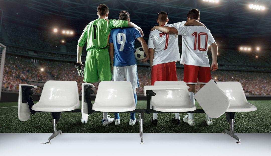 Soccer Team Wall Mural / Voetbalteam Fotobehang / Wandbild Der ...