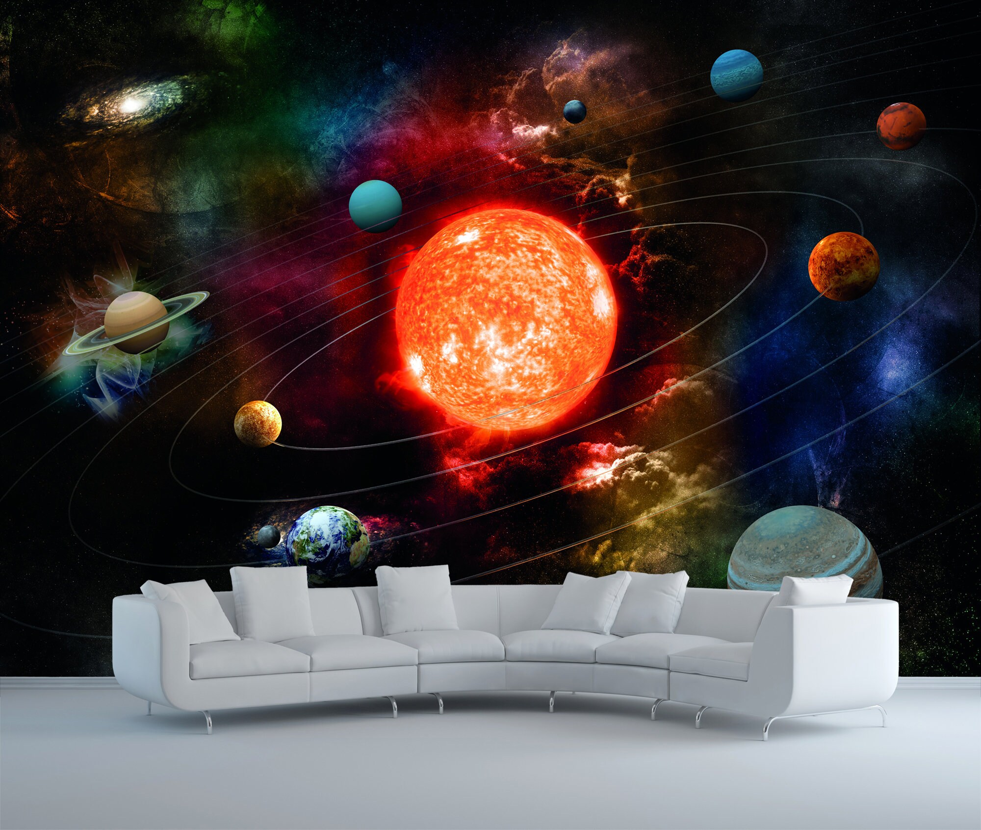 3d Solar System Poster