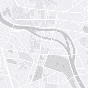 City Grid Abstract Art Wallpaper Mural - Urban and Geometric Wall Decor ...