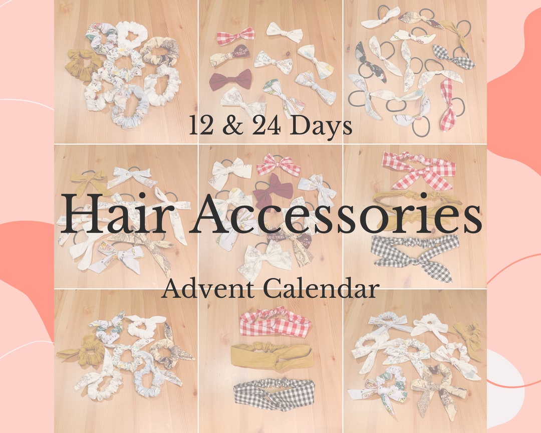 Advent Calendar for Kids, Teens, Adults Scrunchie, Hair Accessories ...