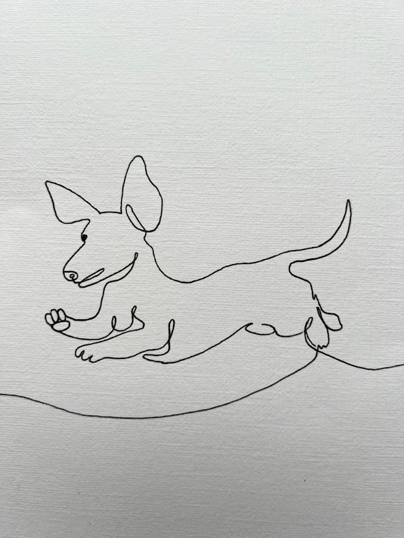 Jumping Dog Silhouette