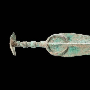 Ancient Bronze Age Sword With Crescent Pommel - Eastern Asiatic ...