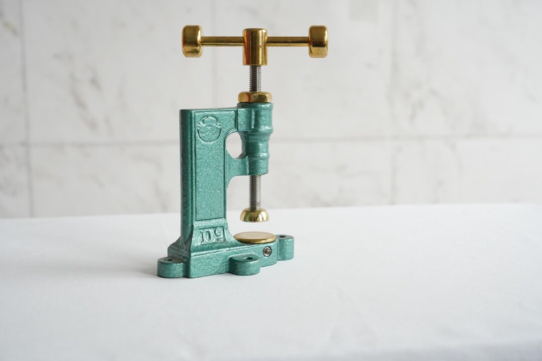Restored Hand Press Machine for Leather Crafting - Leatherwork / Gift ...