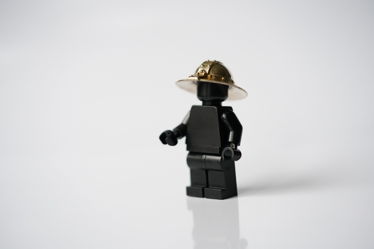 Solid Metal Bronze Minifigure Medieval Kettle Helmet Lego - Etsy