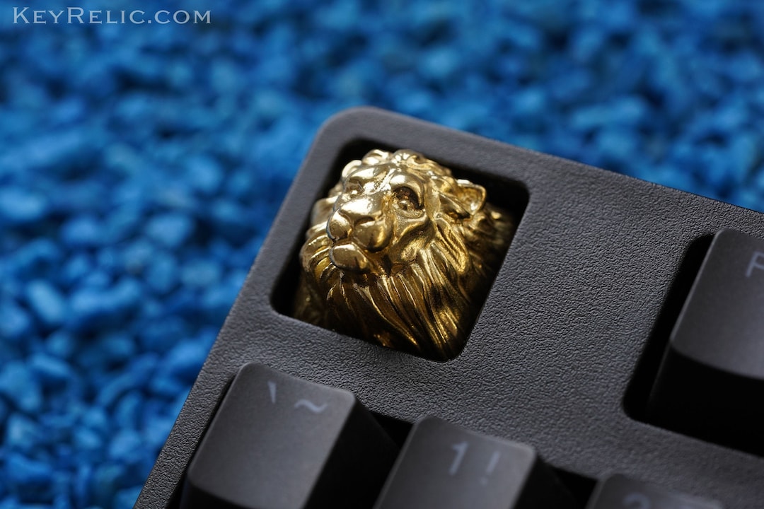 Brass High Polished Lion Keycap STORMWIND EDITION Metal Premium Artisan ...