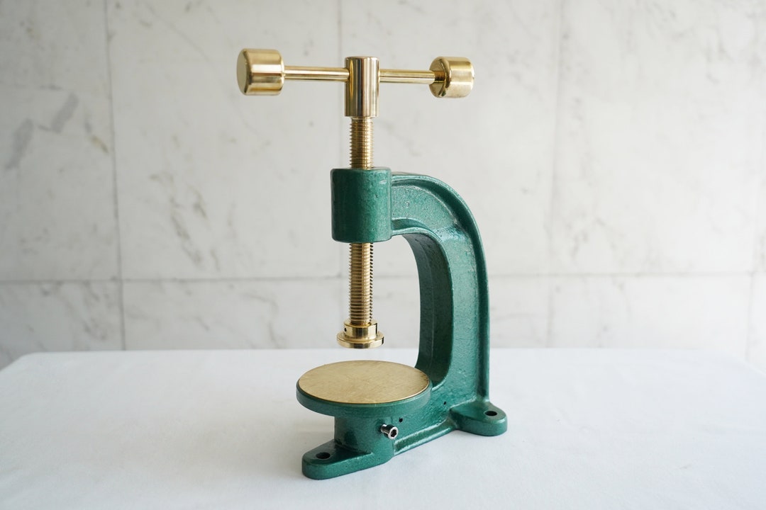 Vintage Restored Hand Press Machine for Leather Crafting - Leatherwork ...