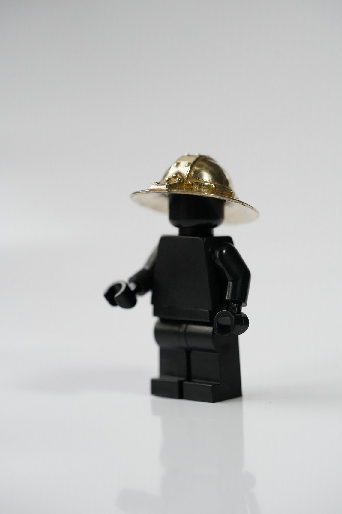Solid Metal Bronze Minifigure Medieval Kettle Helmet Lego - Etsy