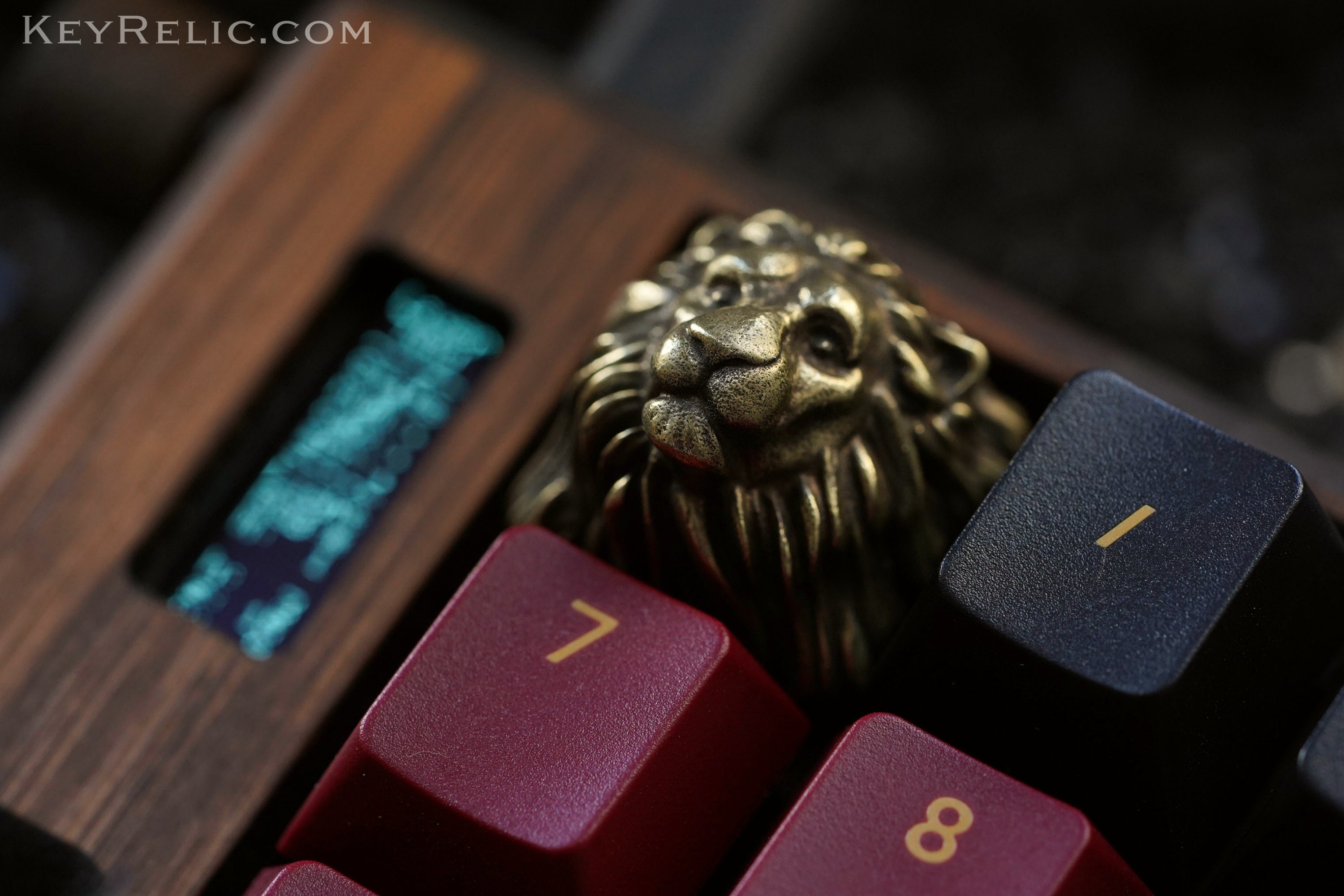 Lion Keycap Solid Brass Metal Premium Keycap From Keyrelic - Etsy